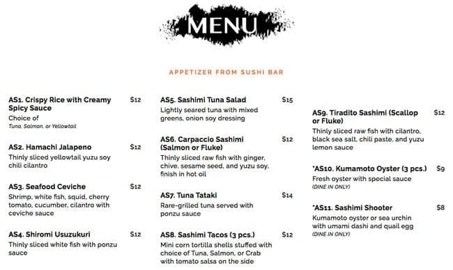 Dai Sushi Menu, Menu for Dai Sushi, Pleasantville, Westchester County ...