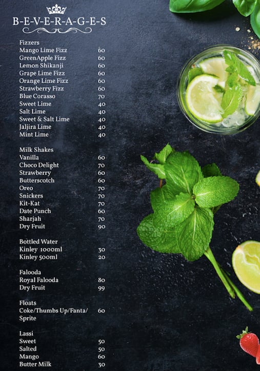 Menu at TEA TIME, Bengaluru, shop no4