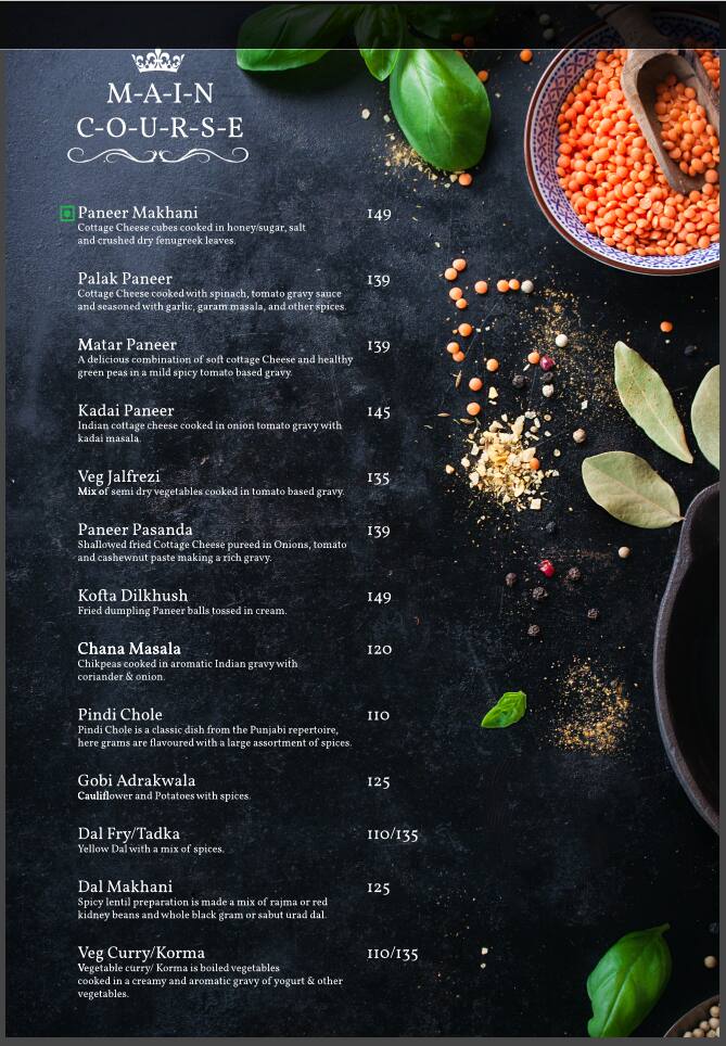 Menu at TEA TIME, Bengaluru, shop no4