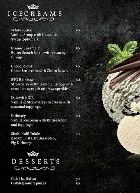 Menu at TEA TIME, Bengaluru, shop no4