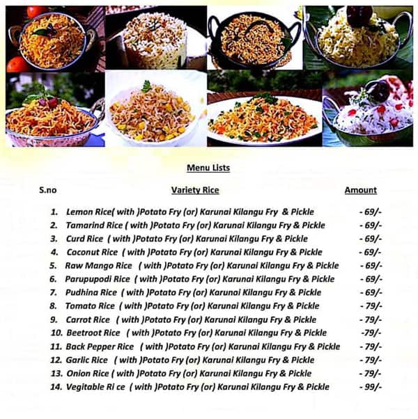 Menu of Hema's Kitchen, Pallavaram, Chennai
