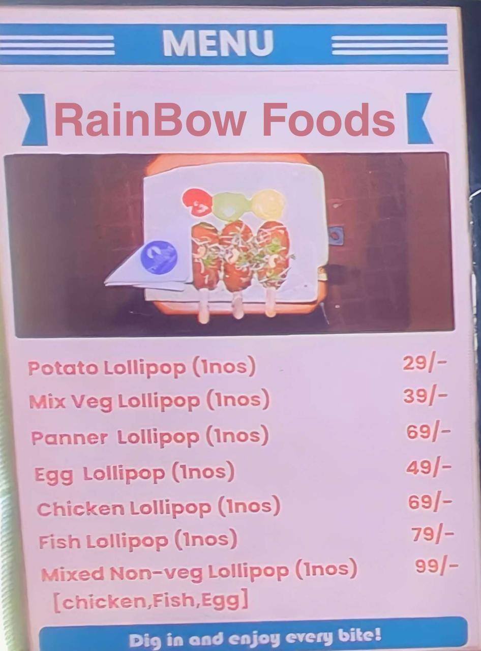 Menu of Twilight Sticks, Habsiguda, Hyderabad