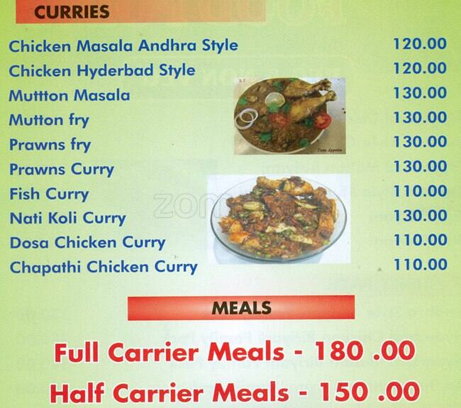 Menu at Ap Food Point, Bengaluru, 749