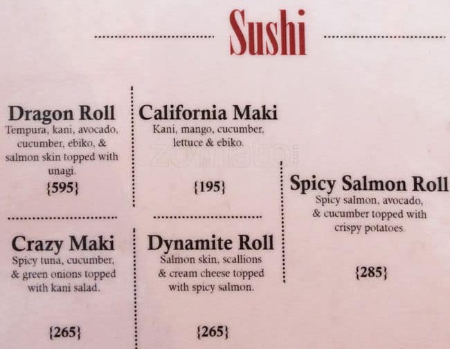 Menu at Scarlet Bar and Lounge / Craft Bar, Taguig