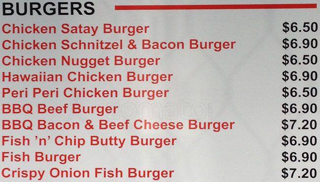 Menu at Kahika Fijian-Indian Takeaway, Auckland