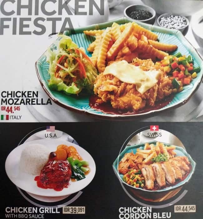 Menu at Platinum, Jakarta, Pasaraya Grande