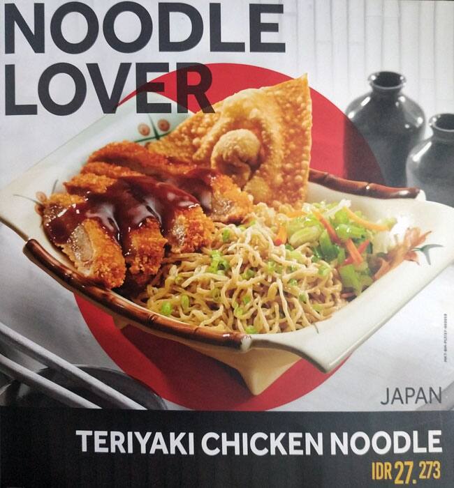 Menu at Platinum, Jakarta, Pasaraya Grande