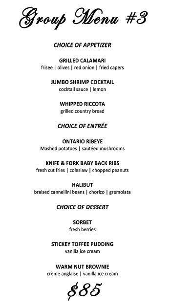 Menu at e11even steakhouse, Toronto, 15 York Street Corner of York and