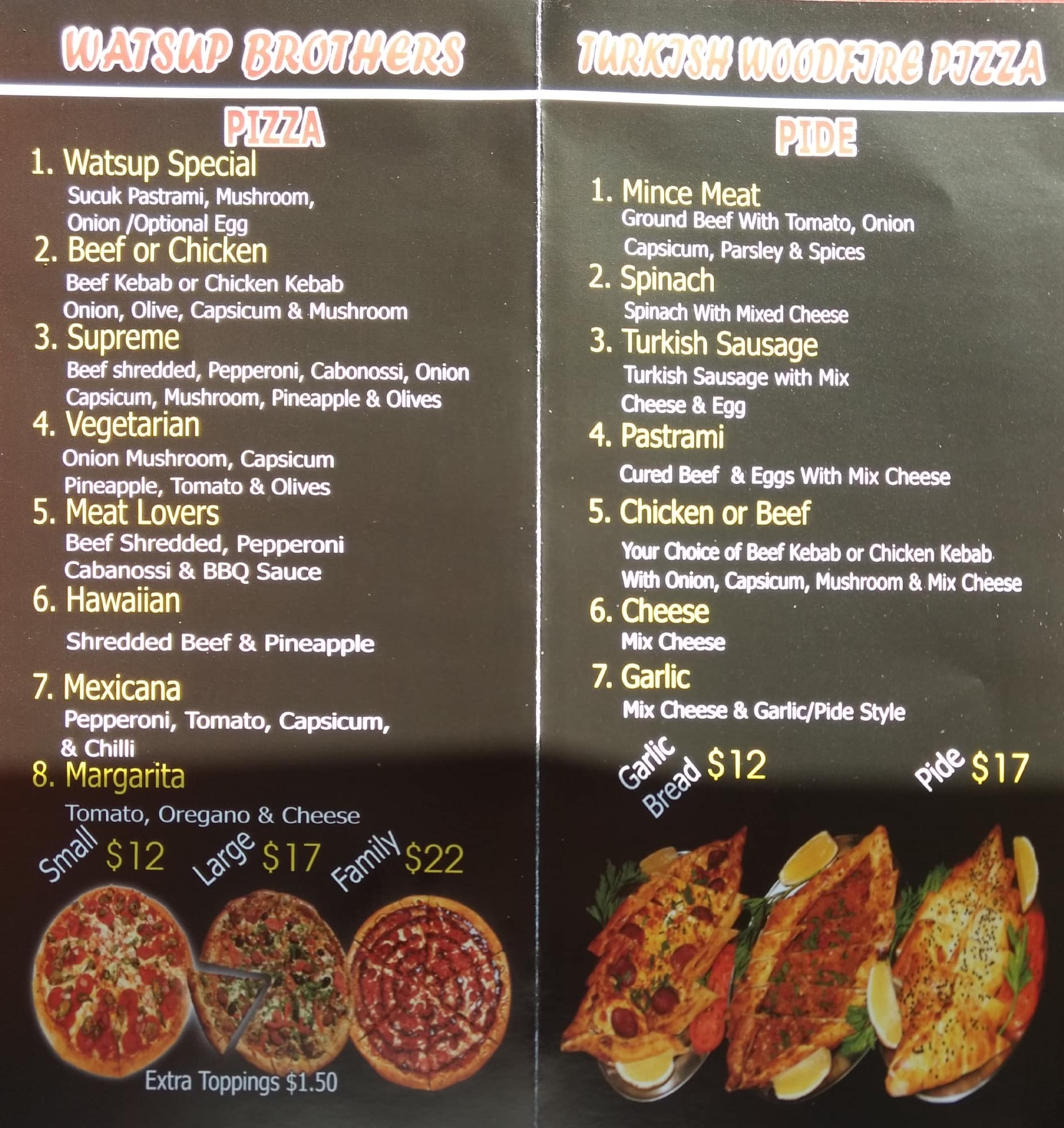 Menu at Watsup Brothers BBQ, Gledswood Hills, 13/1 Gregory Hills Dr