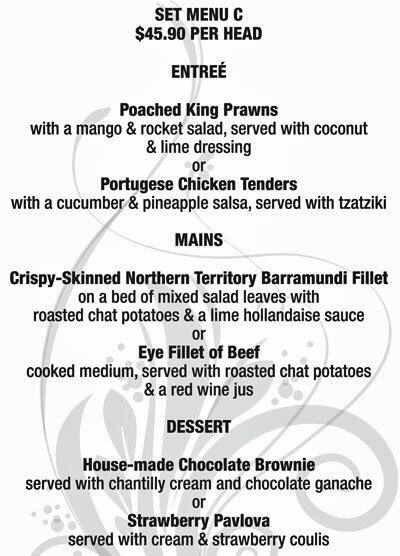 Menu at Windsor Hotel restaurant, Windsor Gardens