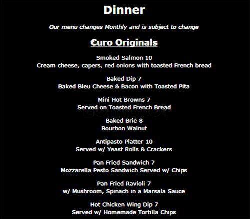 Menu at Euro Wine Bar, Nicholasville, 102 S Main St