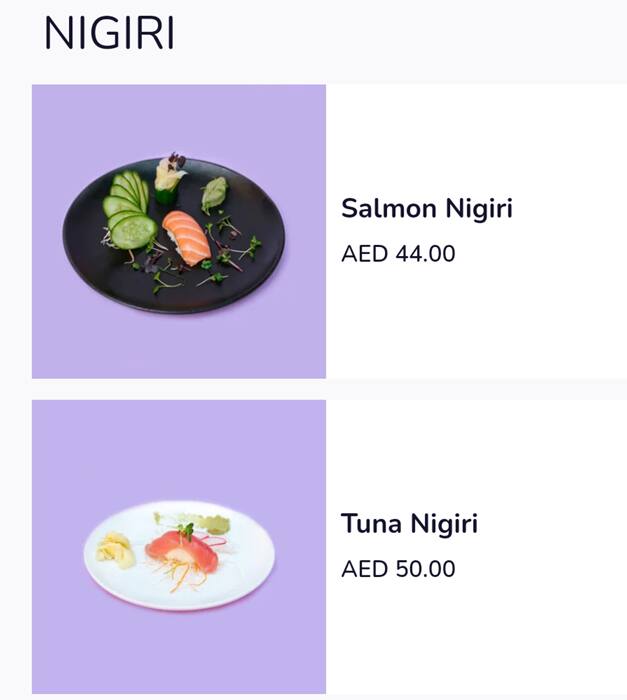 Menu at Akiba Dori - Yas Bay restaurant, Abu Dhabi