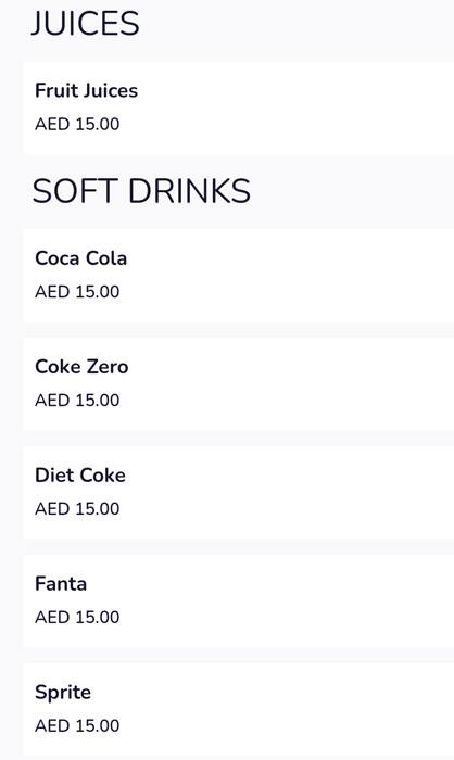 Menu at Akiba Dori - Yas Bay restaurant, Abu Dhabi