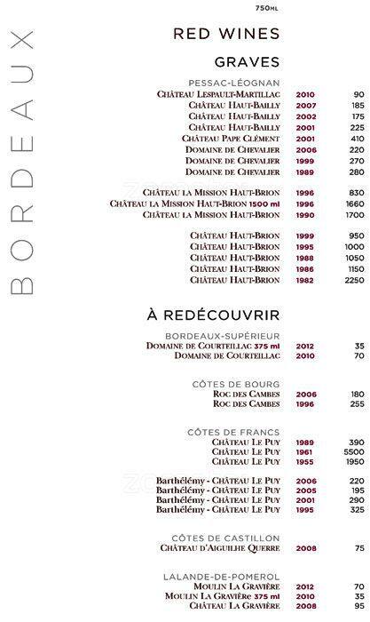 Menu at Alain Ducasse at The Dorchester, Park Ln - Restaurant prices