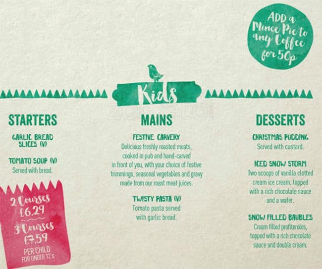 Menu at Marquis of Granby pub & bar, Esher, Portsmouth Road