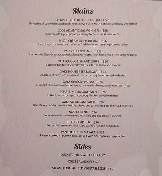 Menu at 1st Floor Restaurant and Bar, Melbourne