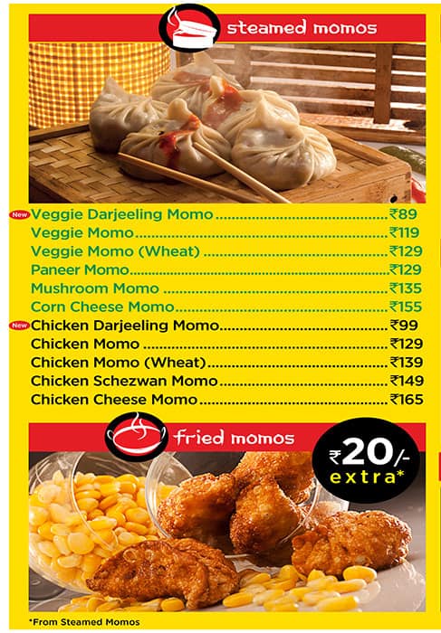 Menu at Wow! Momo, Siliguri, Shop No 39