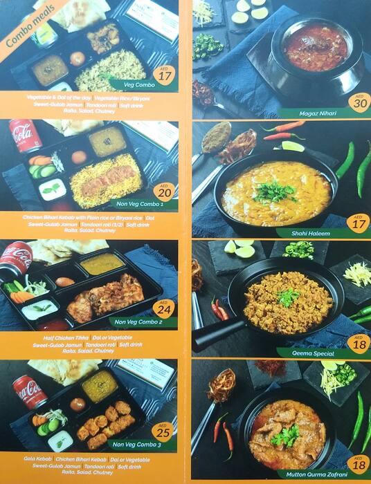 Menu at Delhi Nihari Restaurant - Al Nahda, Sharjah, Behind Ansar Mall
