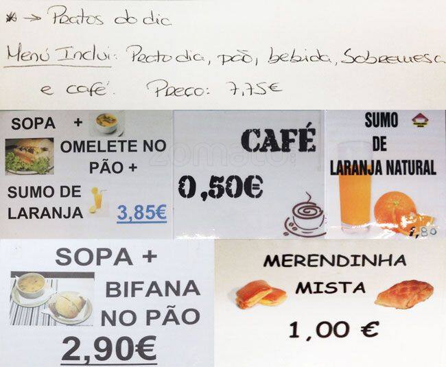 Menu em Panelinha Ideal restaurante, Lisboa