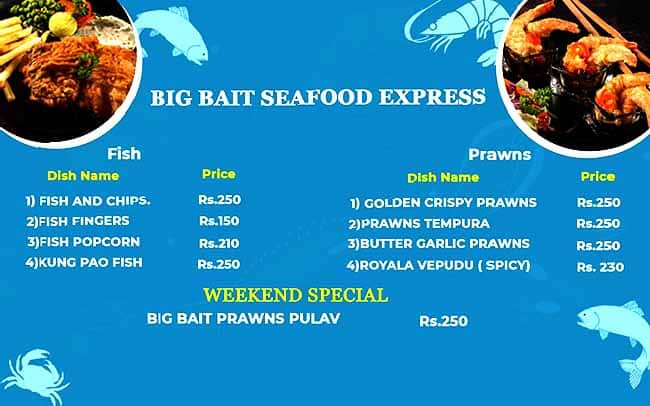 Menu of Big Bait Seafood Express, Gachibowli, Hyderabad