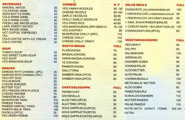 Annapurna Sweets & Fast Food Menu - Zomato