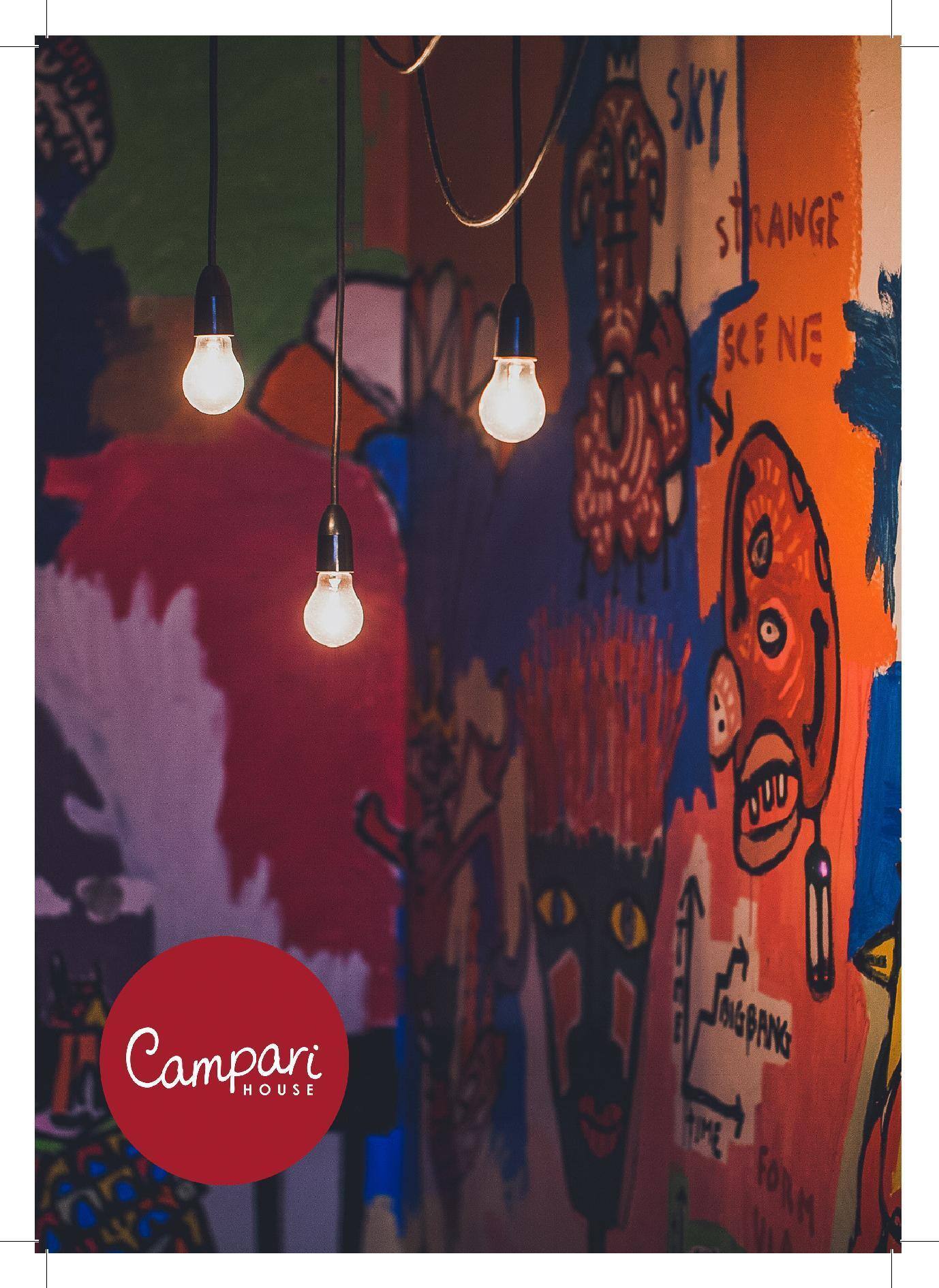 Menu at Campari pub & bar, Melbourne, 25 Hardware Street