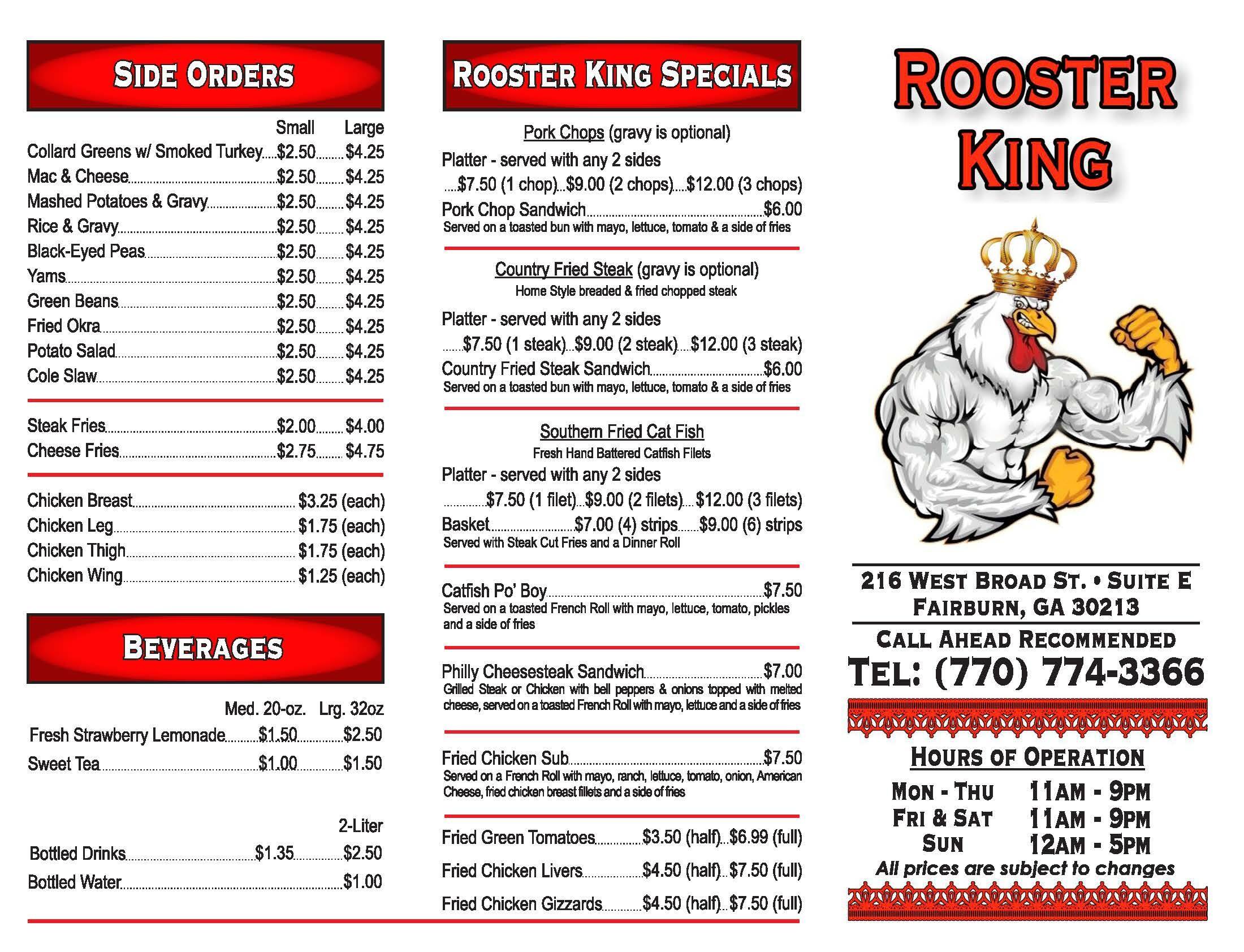 Rooster King, Fairburn, Atlanta - Urbanspoon/Zomato