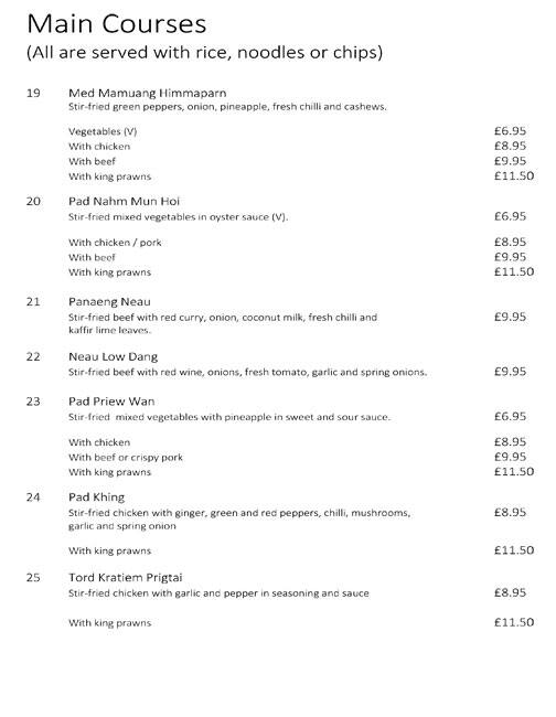 Menu at Bay View pub & bar, Swansea