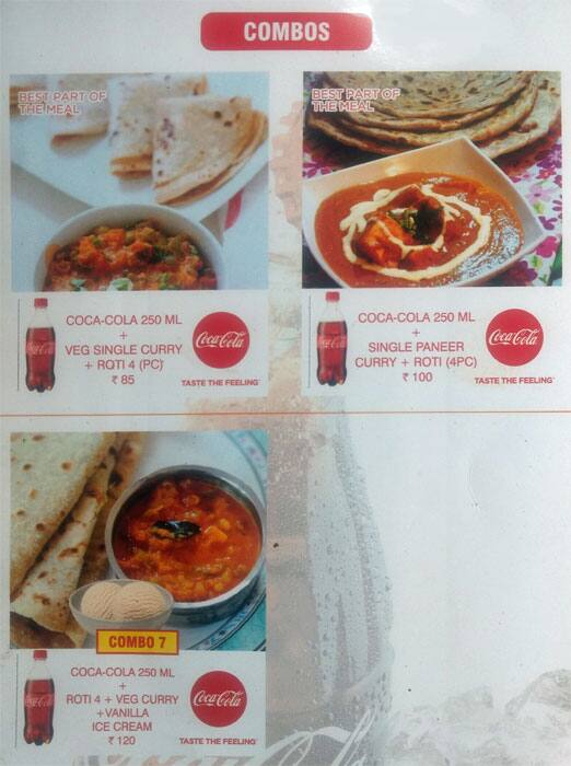 Menu at Sumeet Chat Bhandar, Hyderabad