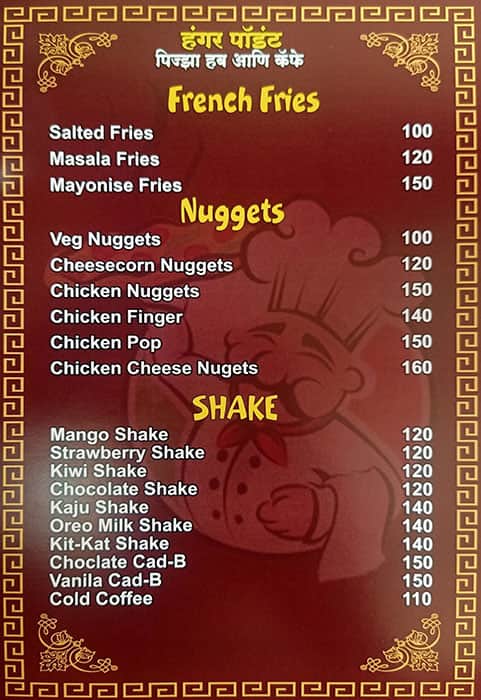 Menu of The Hunger Point, Kalyan, Thane