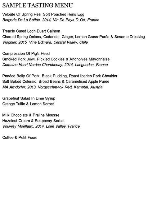 Menu at Chapter One Restaurant, Orpington, Farnborough Common