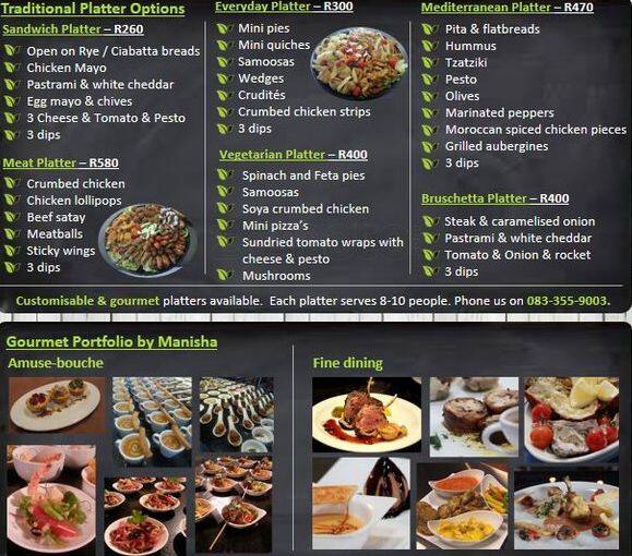 Menu at Quench Café and Deli restaurant, Sandton