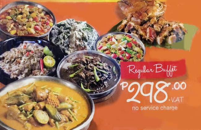 Menu at Cabalen restaurant, Cebu City, Lower Ground Floor