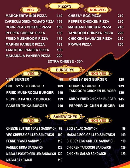 Menu at FORBES CAFE & RESTAURANT, Hyderabad