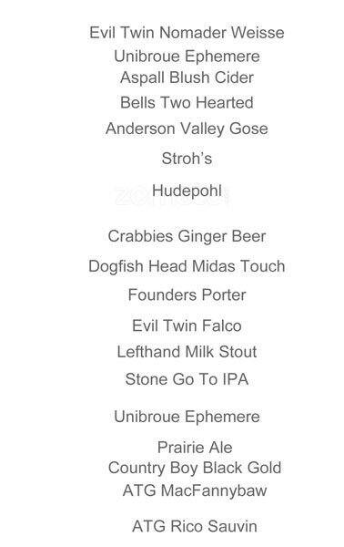 Menu at Four Pegs pub & bar, Louisville