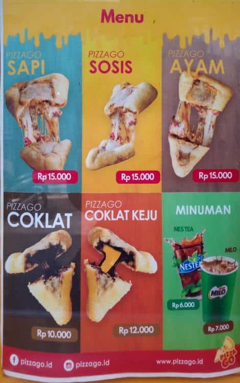 Menu at Go food restaurant, West Jakarta