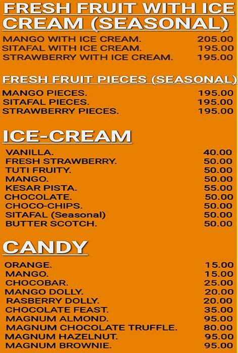 Menu of Spotlight Foods, Andheri Lokhandwala, Andheri West, Mumbai