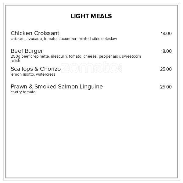 Menu at Hui Bar And Grill, Ohope