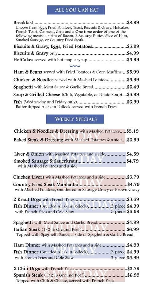 Menu at Breakfast House Inc restaurant, Kokomo