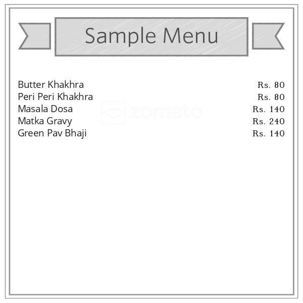Menu of Yellow Paper, Karelibaug, Vadodara