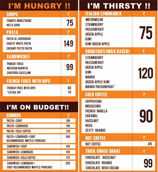 Menu at Felicita, Mumbai, Food Court at Inorbit Mall