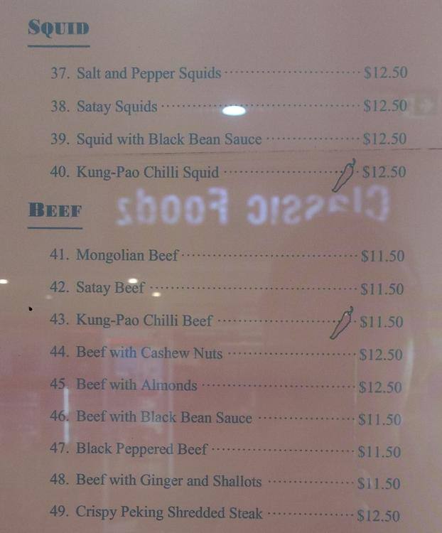 Menu at Happy Panda restaurant, Waterford West