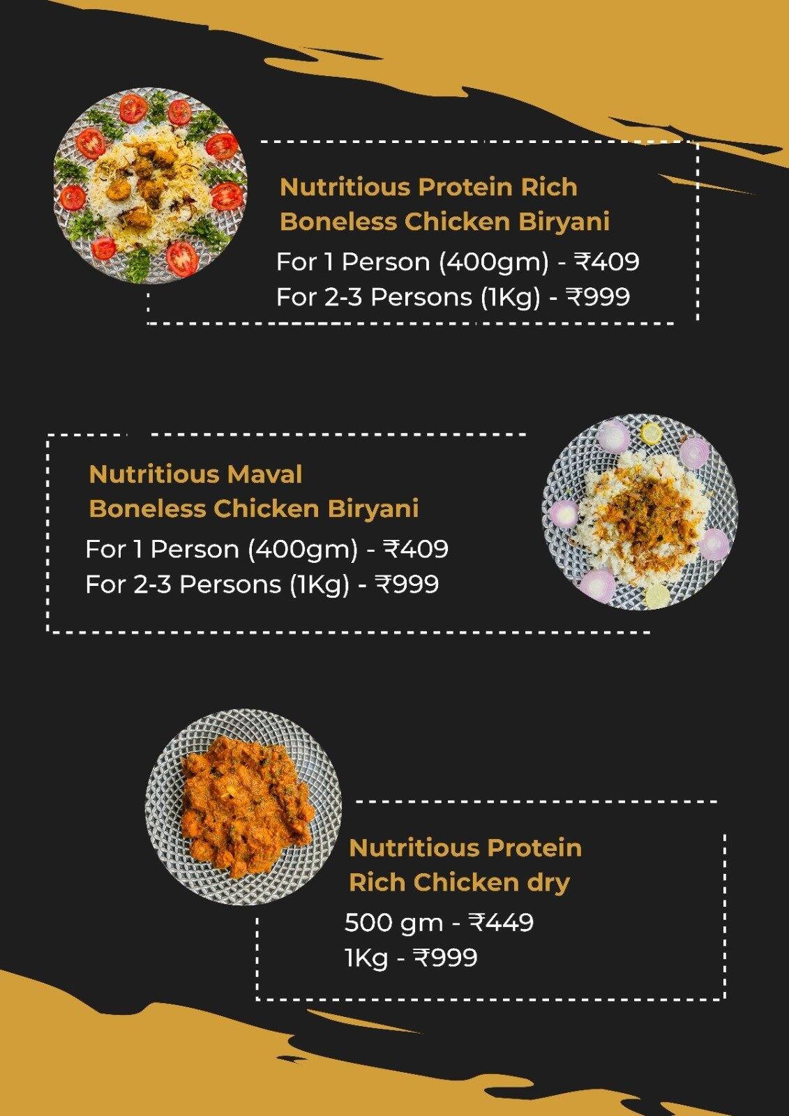 Menu of AJM Biryani, Viman Nagar, Pune