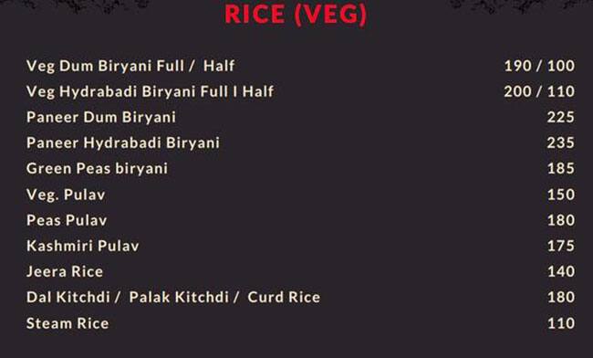 Menu at Rite On Coal, Mumbai, Opposite Kalina Church Road