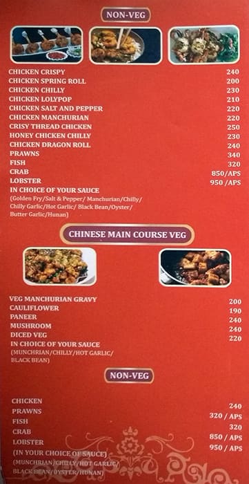 Menu at Fisherman's Cove - Taste On Palate, Mumbai