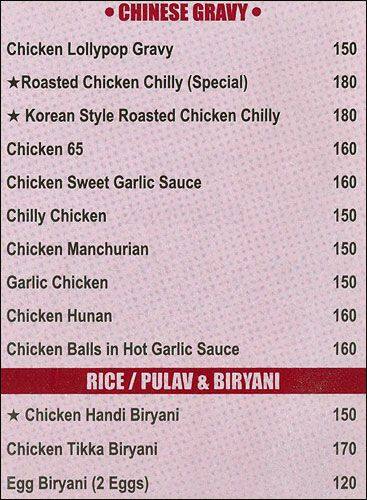 Menu at New Mumbai Grill, Mumbai, 1A & 1B