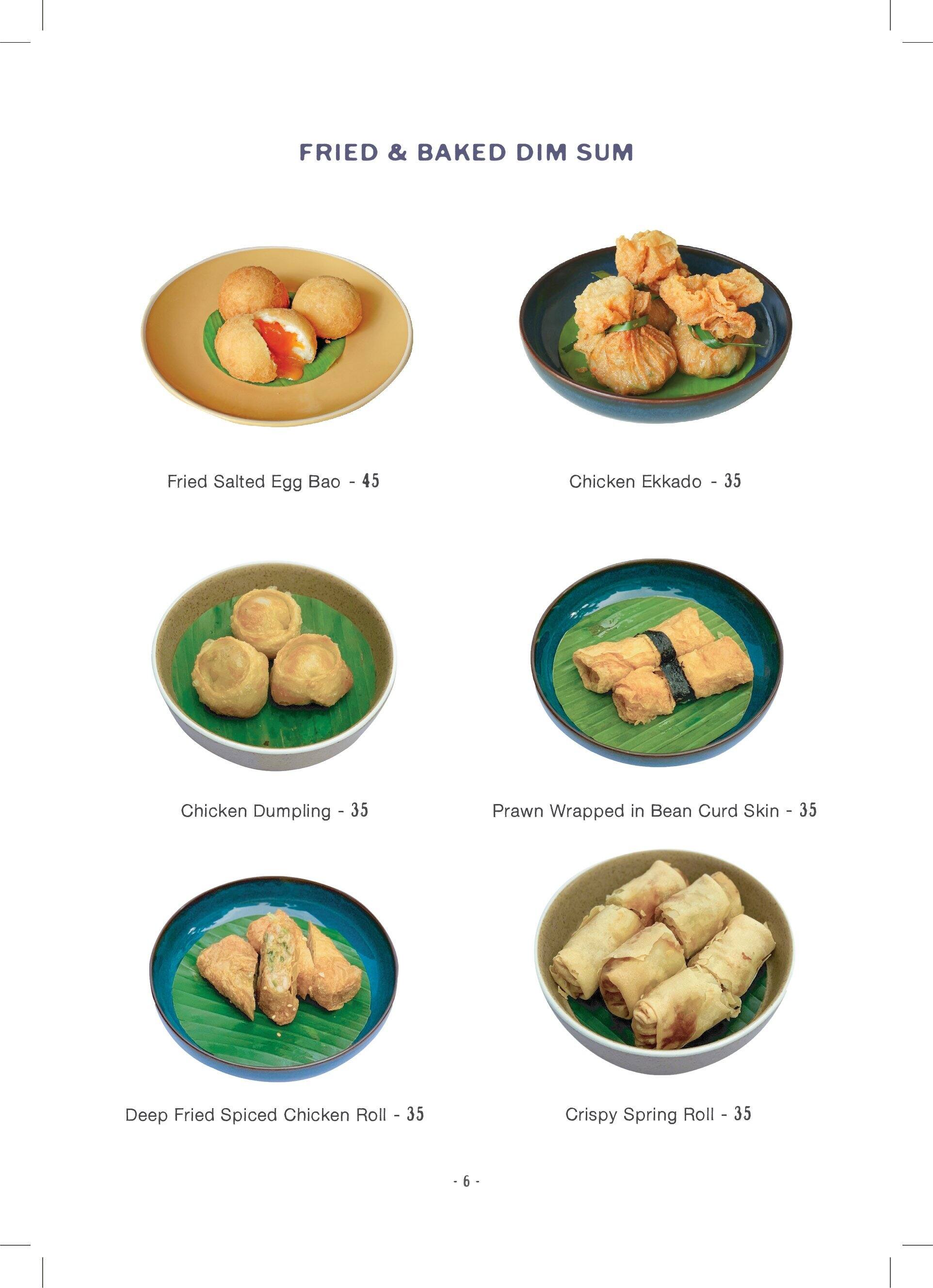 Menu at Pao Pao Liquor Bar & Dimsum Parlour, Jakarta