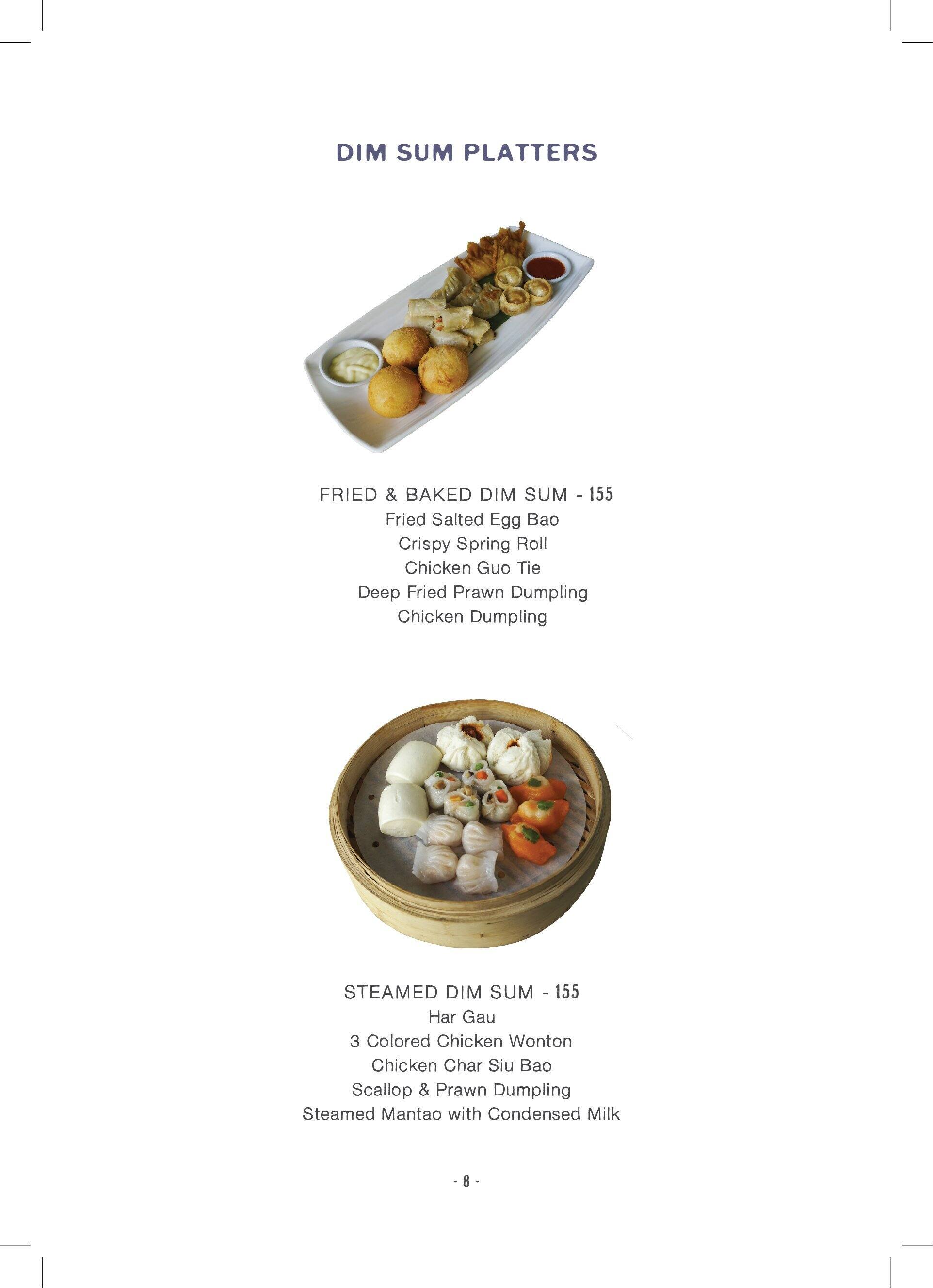 Menu at Pao Pao Liquor Bar & Dimsum Parlour, Jakarta