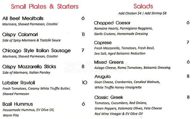 Menu at Bollo Woodfired Pizza pub & bar, Houston