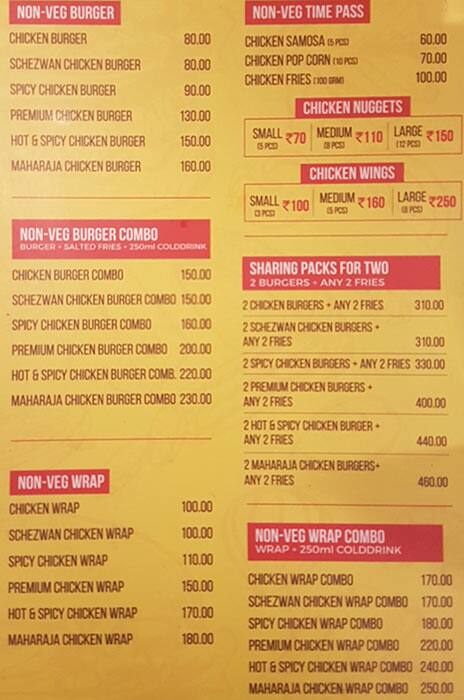 Menu at The Burger Junction, Badlapur, 569H+4M4
